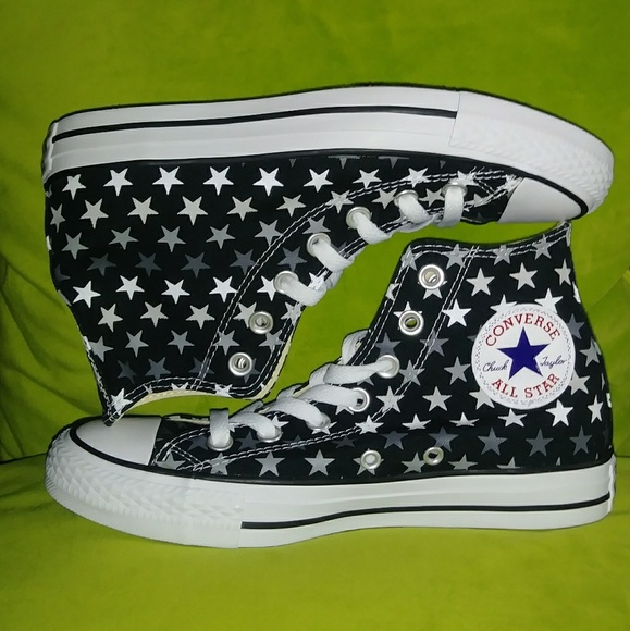 Converse | Shoes | Nwt Converse Chuck Taylor Allover Star Pattern ...